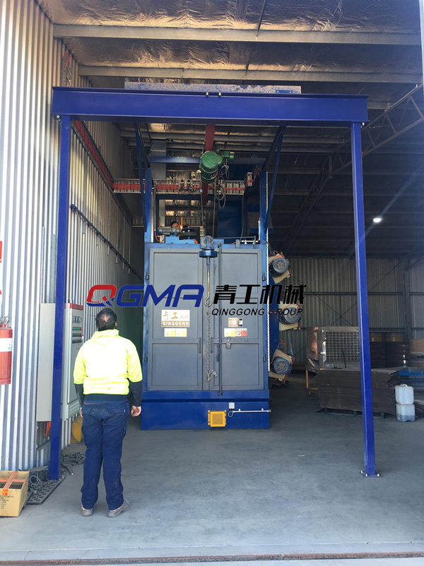 Scaffolding Shot Blast Cleaning Machine to Remove Rust: shotblastpro